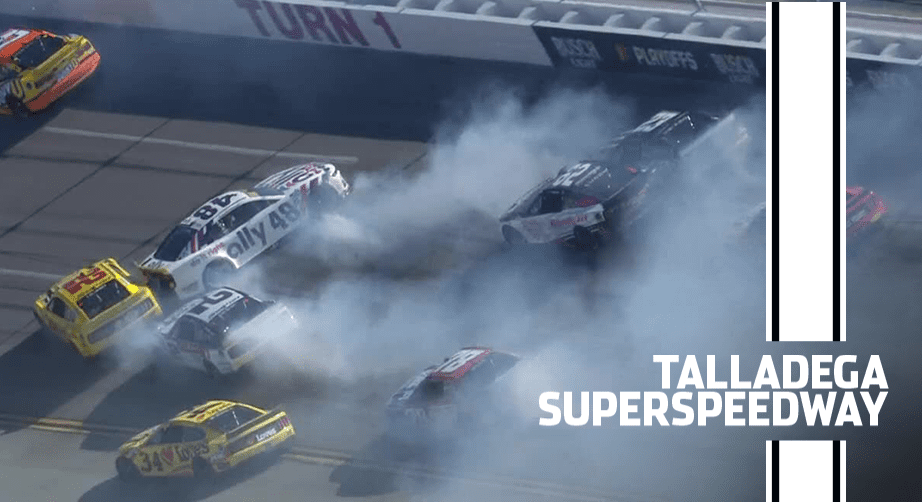 Stenhouse bumps Burton, causing drivers to spin at Talladega - NASCAR ...