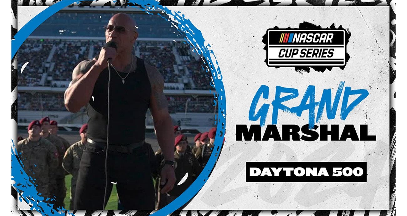 The Rock gives electrifying command for Daytona 500 - NASCAR EN ESPANOL