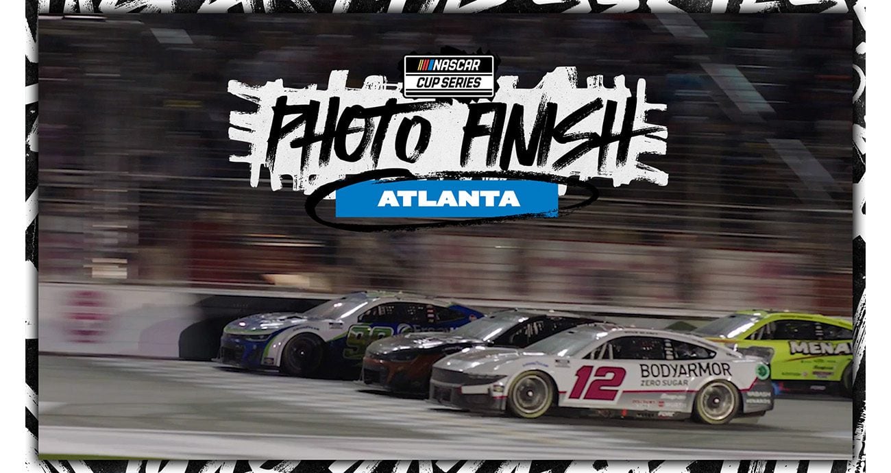 Alternate angle: Atlanta’s 0.003 photo finish in slow motion - NASCAR ...