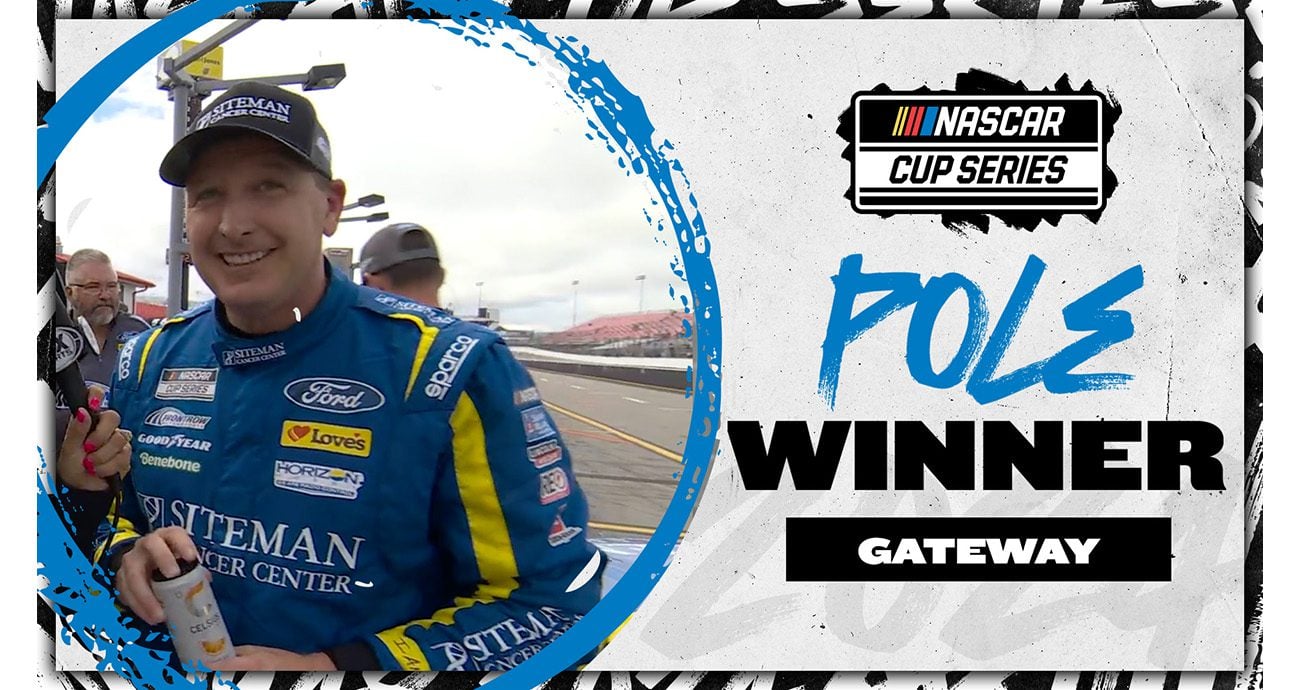 Michael McDowell claims Gateway pole, third of 2024 - NASCAR EN ESPANOL