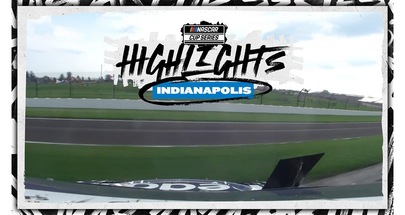 Kyle Busch spins into the outside wall after contact with Denny Hamlin ...