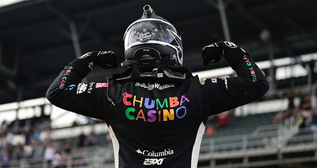 Bubba Wallace overcome with emotion after Brickyard 400 victory ...