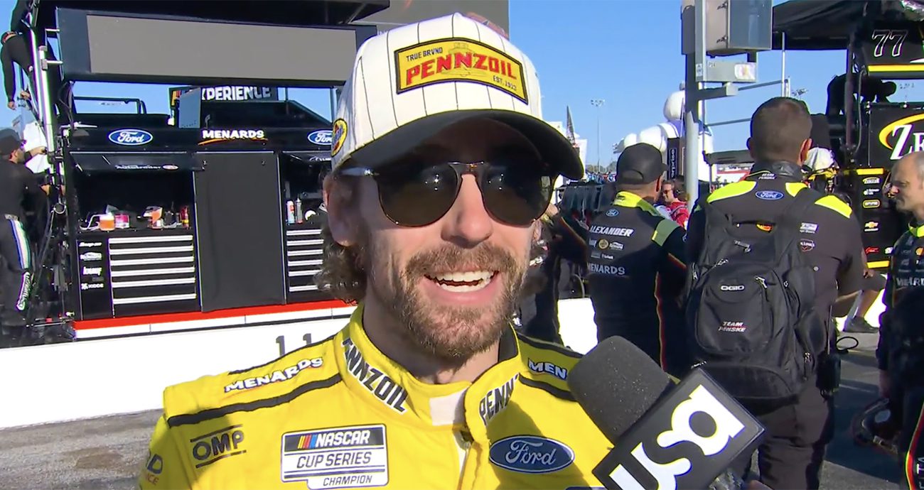 Ryan Blaney keeping receipts after getting spun by Kyle Larson: 'That's ...
