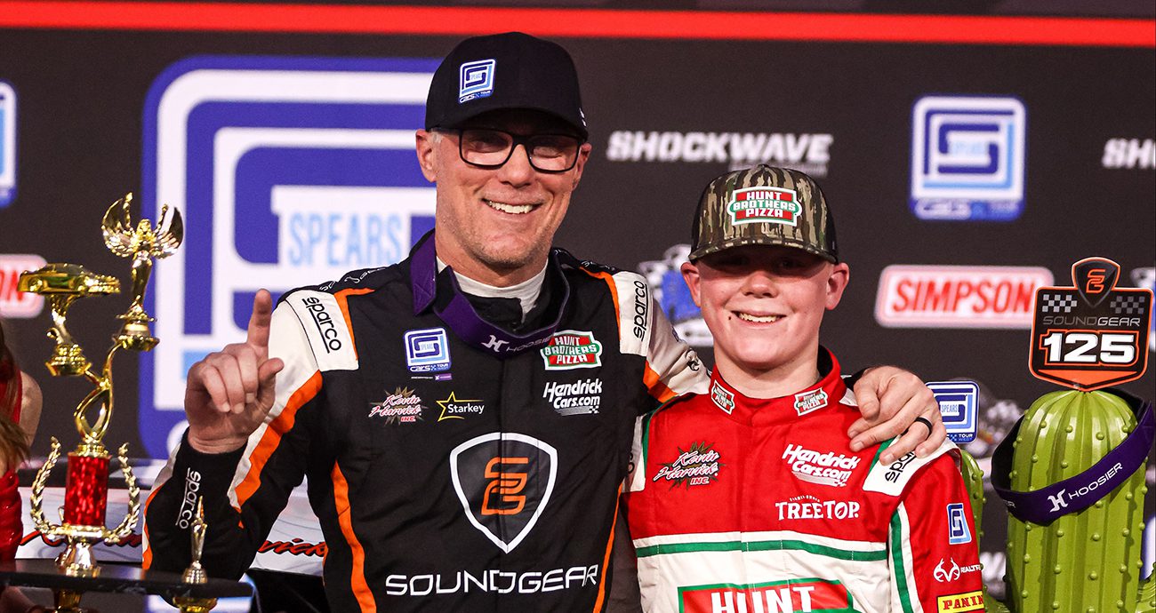 Kevin Harvick vs. Keelan Harvick: Watch father beat son in an epic race ...