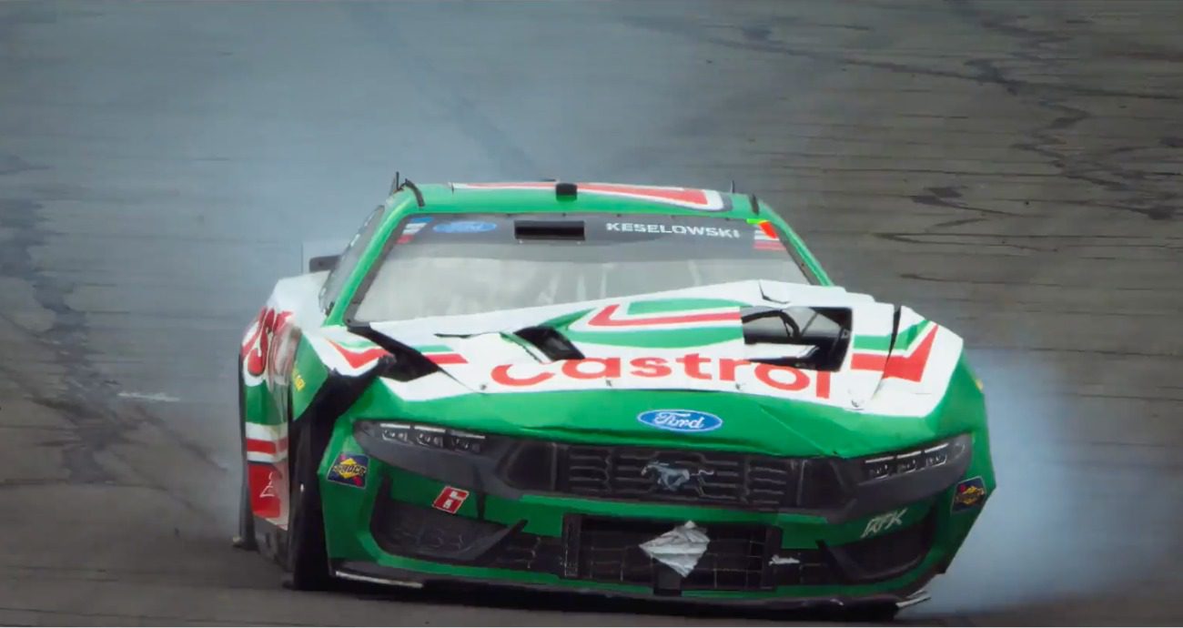 Radioactive: Plenty of wrecked cars after Stage 2 Pocono crash - NASCAR ...